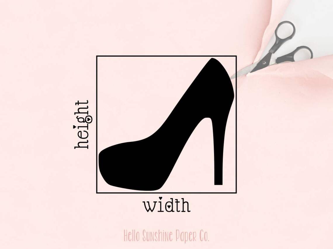 High Heel Paper Cut Outs Set of 25 - Etsy