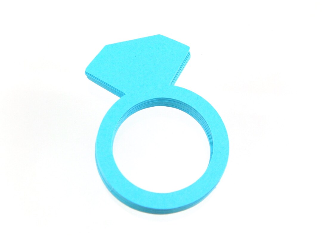 Diamond Ring Paper Cut Outs Set of 25 - Etsy