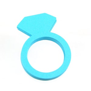 Diamond Ring Paper Cut Outs Set of 25 - Etsy