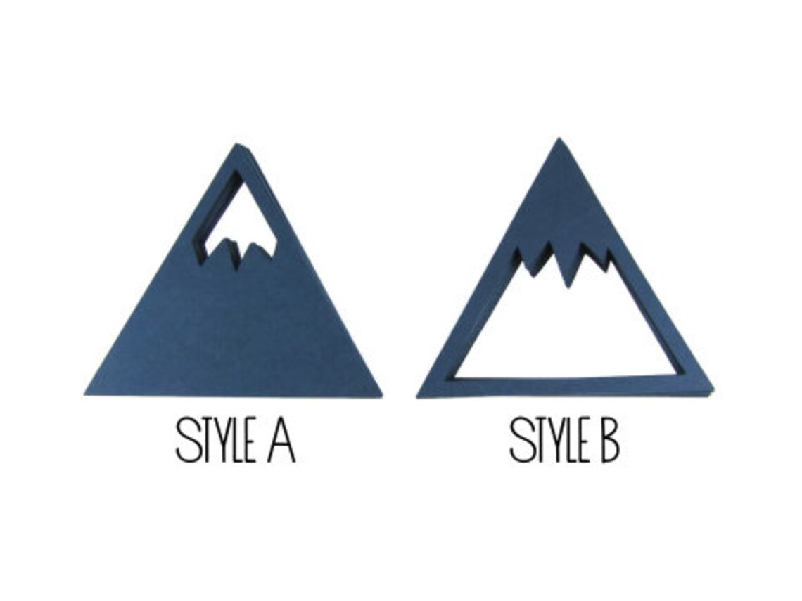 Mountain Paper Cut Outs Set of 25 - Etsy