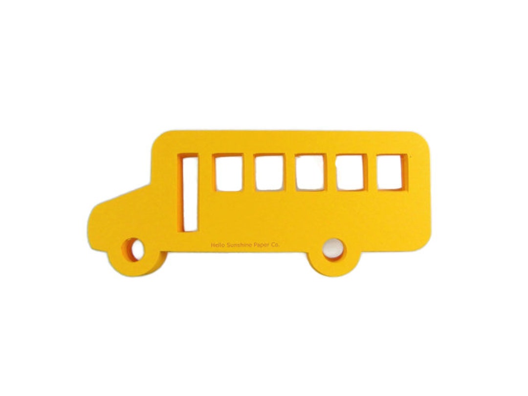 School Bus Cut Outs Set of 25 - Etsy