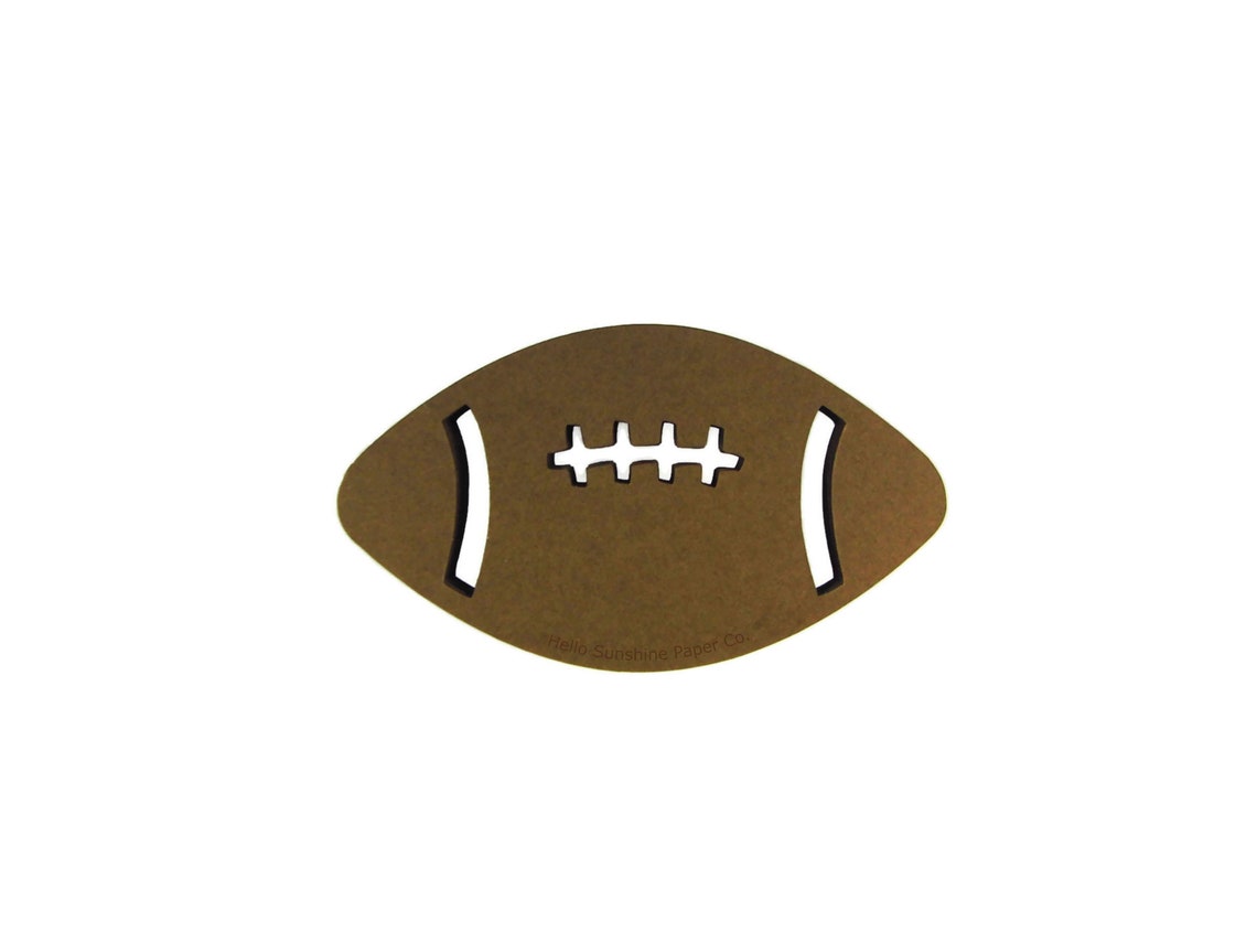 Football Paper Cut Outs Set of 25 - Etsy