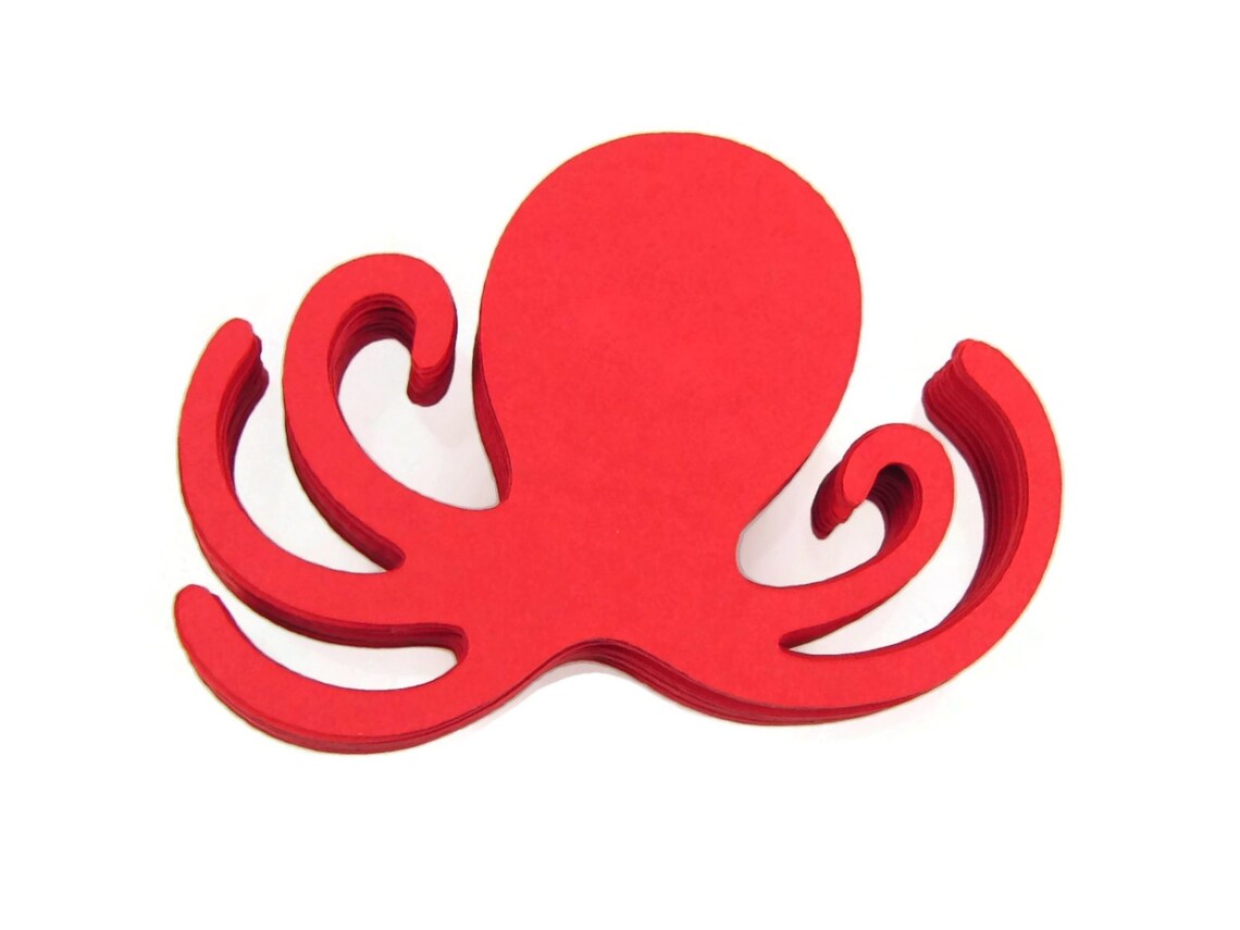 Octopus Paper Cut Outs Set of 25 - Etsy UK