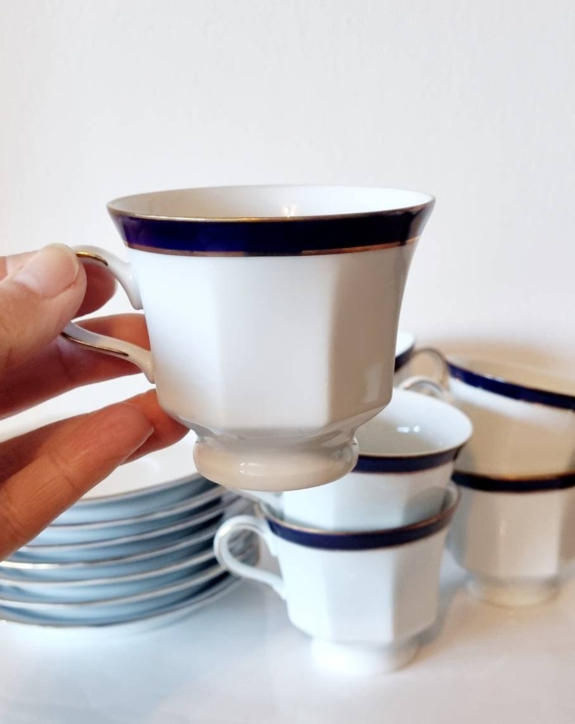 Vintage Bavaria Porcelain Tea Cup and Sausers Set. - Etsy