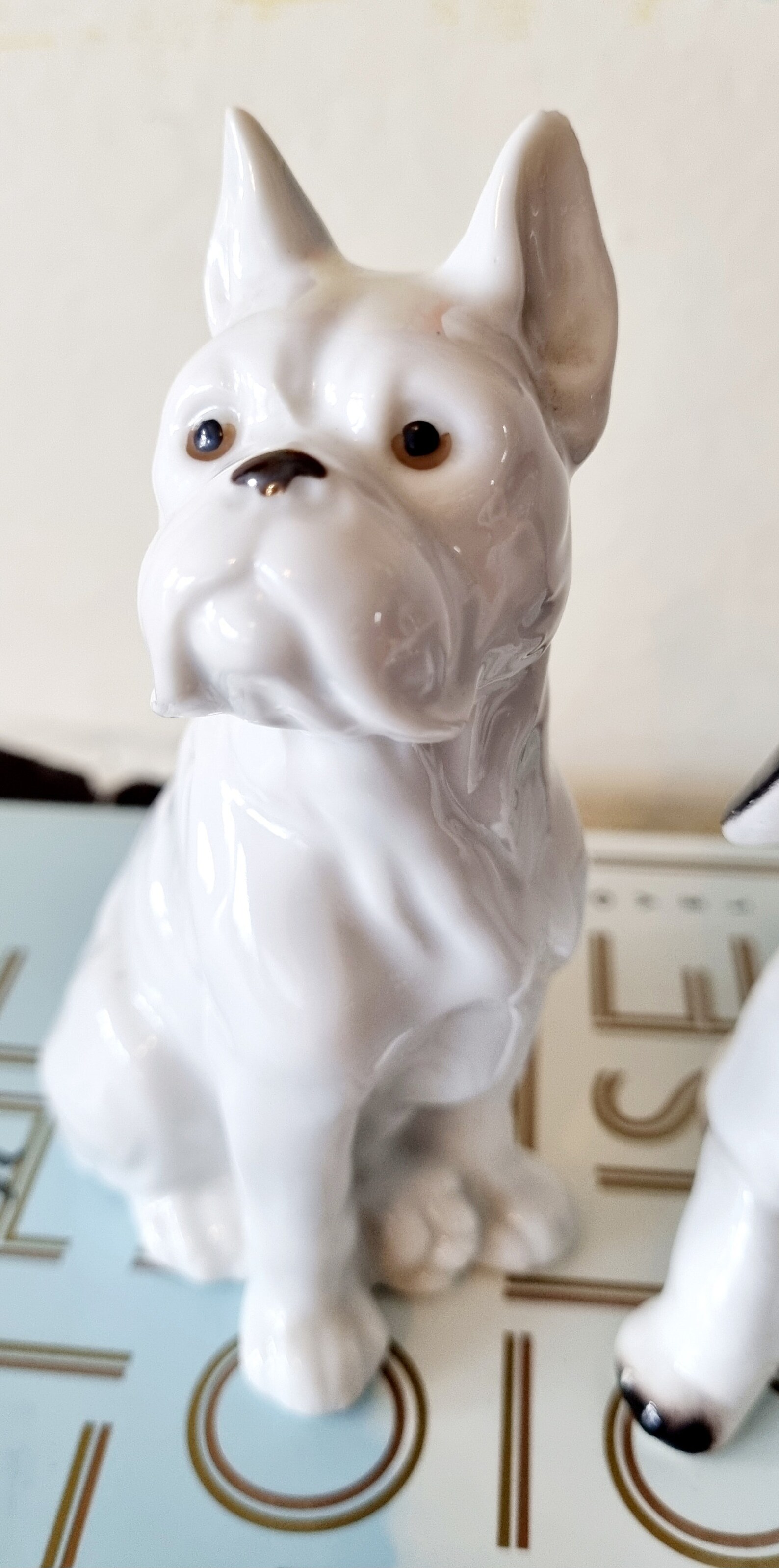 Set of 2 Vintage Porcelain Bulldog Figurines. - Etsy
