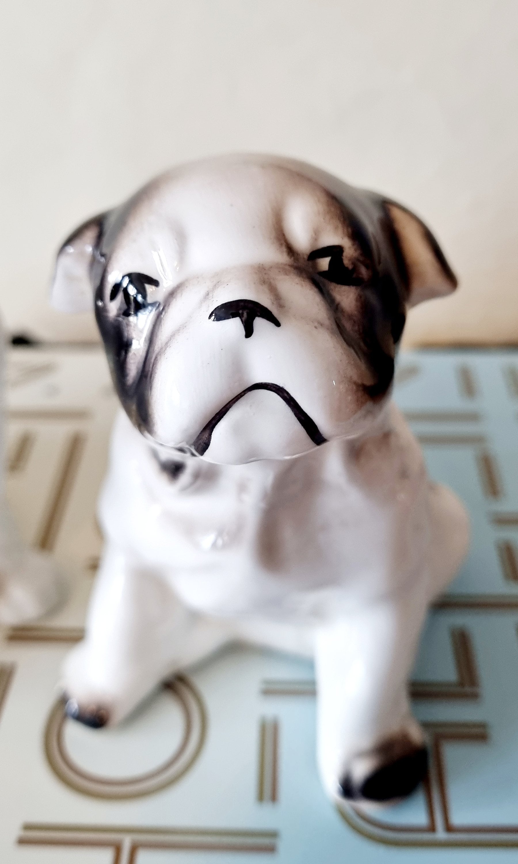 Set of 2 Vintage Porcelain Bulldog Figurines. - Etsy