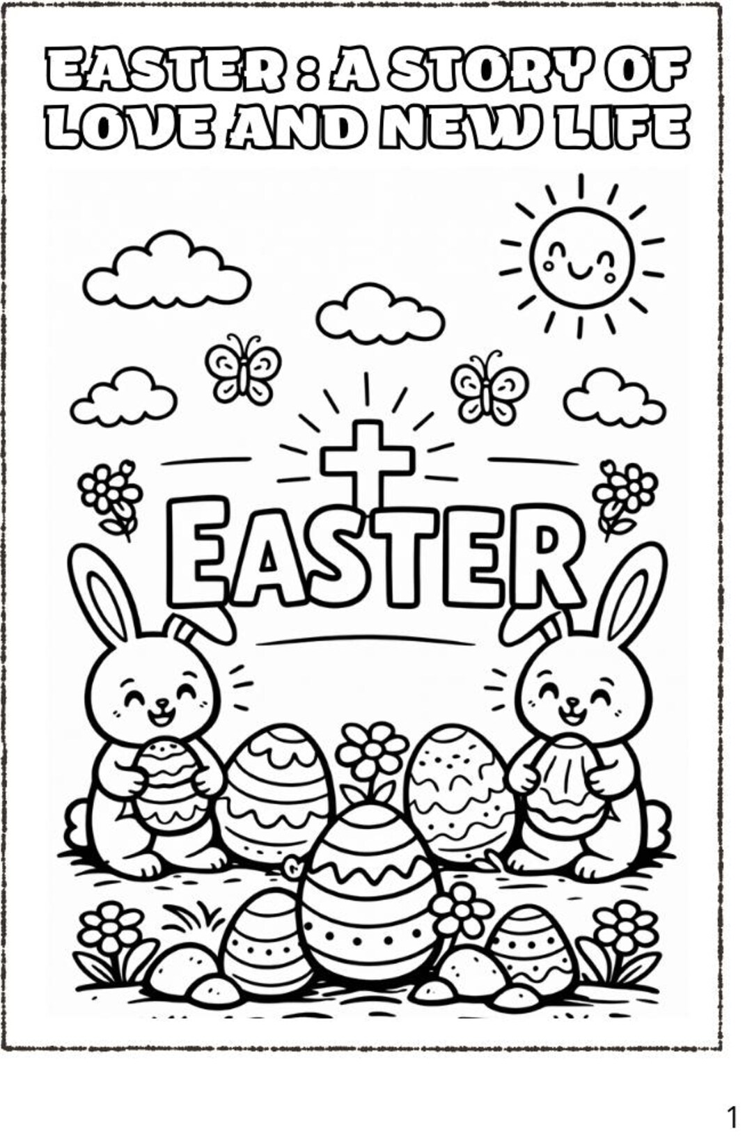 Easter Coloring Activity Book for Kids - Etsy