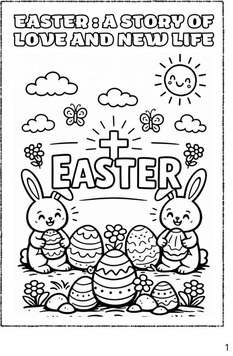 Easter Coloring Activity Book for Kids - Etsy
