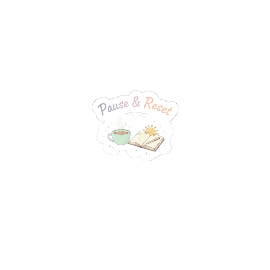 Pause & Reset Stickers | Ritualized Rest, Sunday Reset, Pastel Self ...