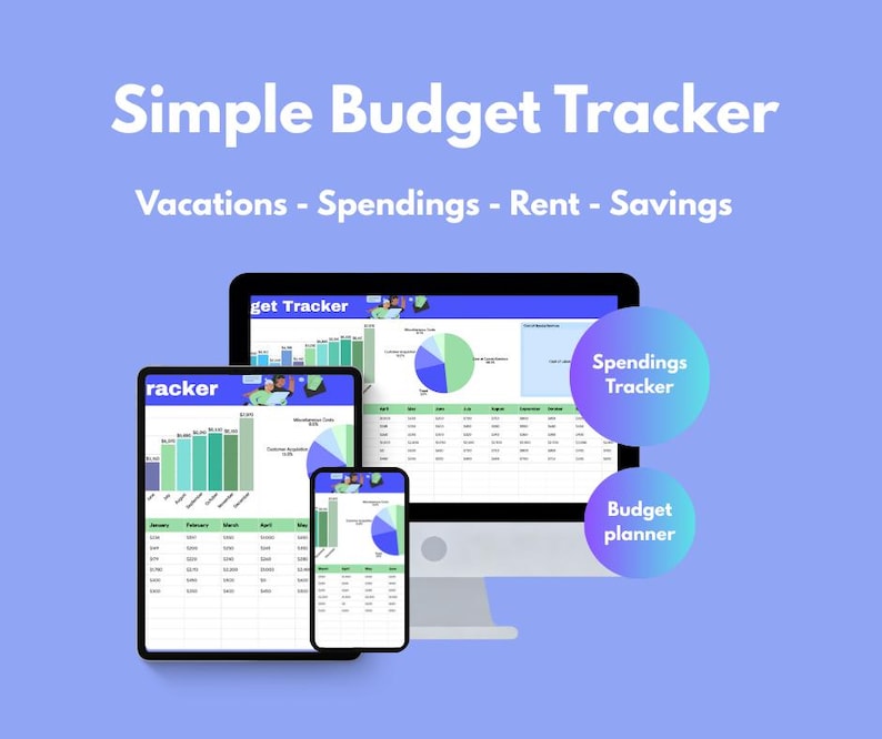 Budget Tracker Canva Template, Editable Finance Tracker, Budget Planner, Expense Spreadsheet ...