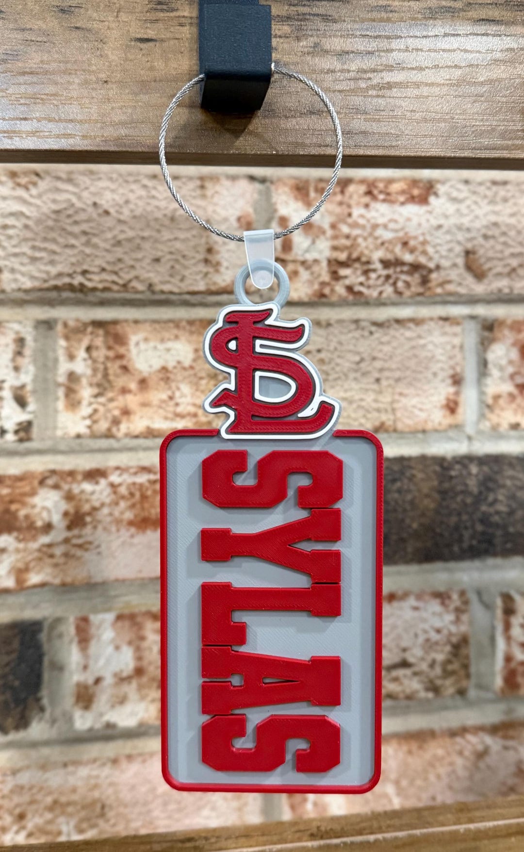 School Logo Bag Tag or Keychain | Personalized Backpack Tag - Etsy