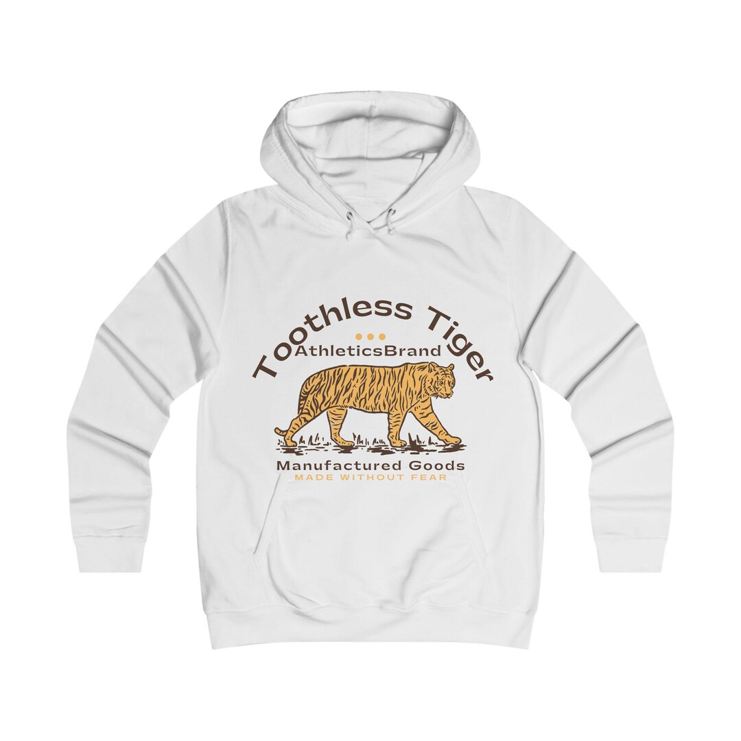 Toothless Tiger Logo Hoodie | Vintage Tiger Athletics, College Style - Etsy