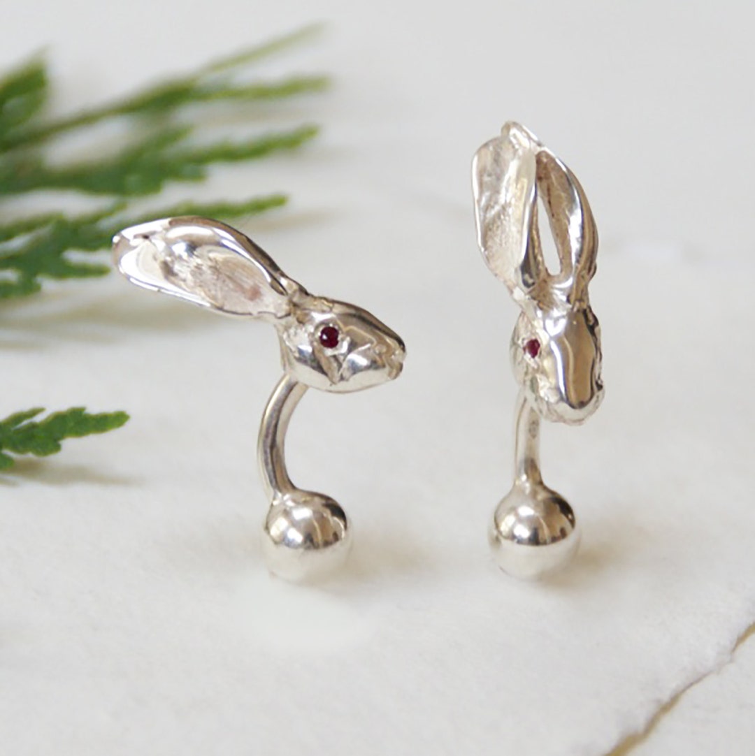 Silver Hare Cufflinks - Etsy