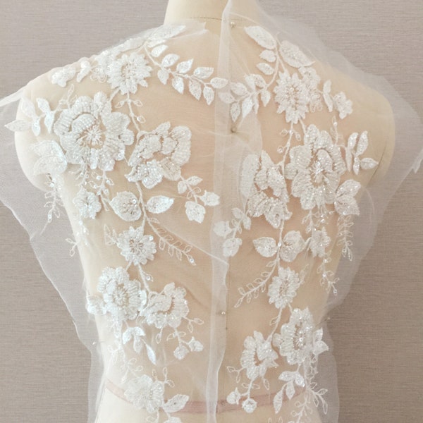 Ivory Lace Applique - Etsy