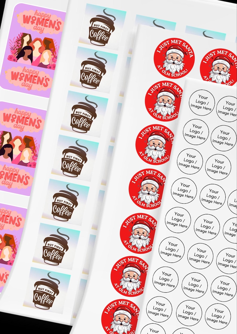 Custom Stickers - Any Shape | Your Logo Labels | QR - Etsy UK