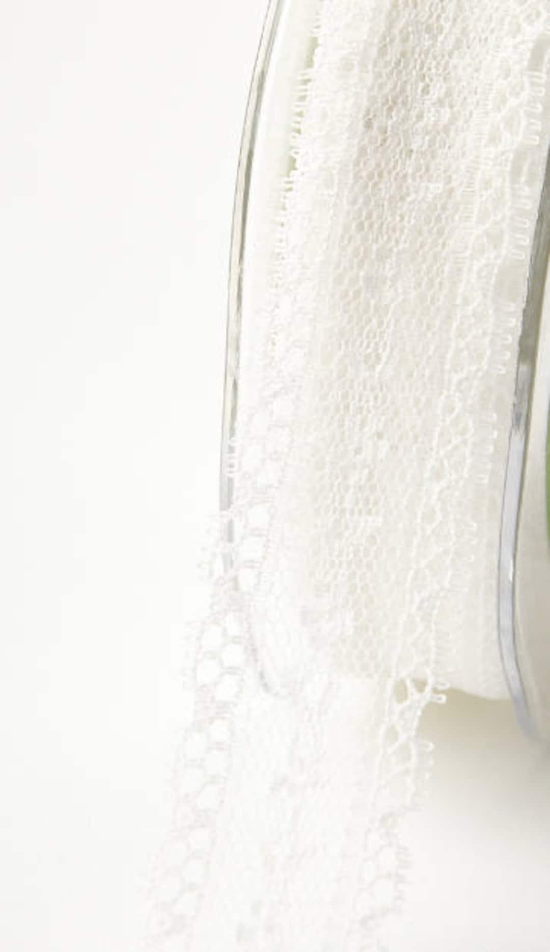 1 Inch Lace Ribbon Ivory by the Yard Scallop Lace Wedding Lace - Etsy