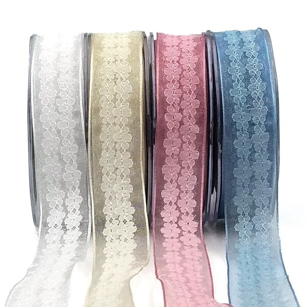 Sheer Wired Ribbon - Etsy