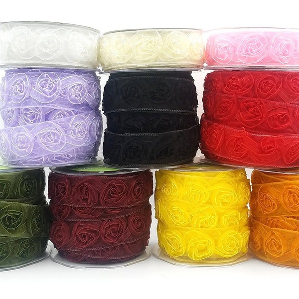 Chiffon Rose Trim - Etsy