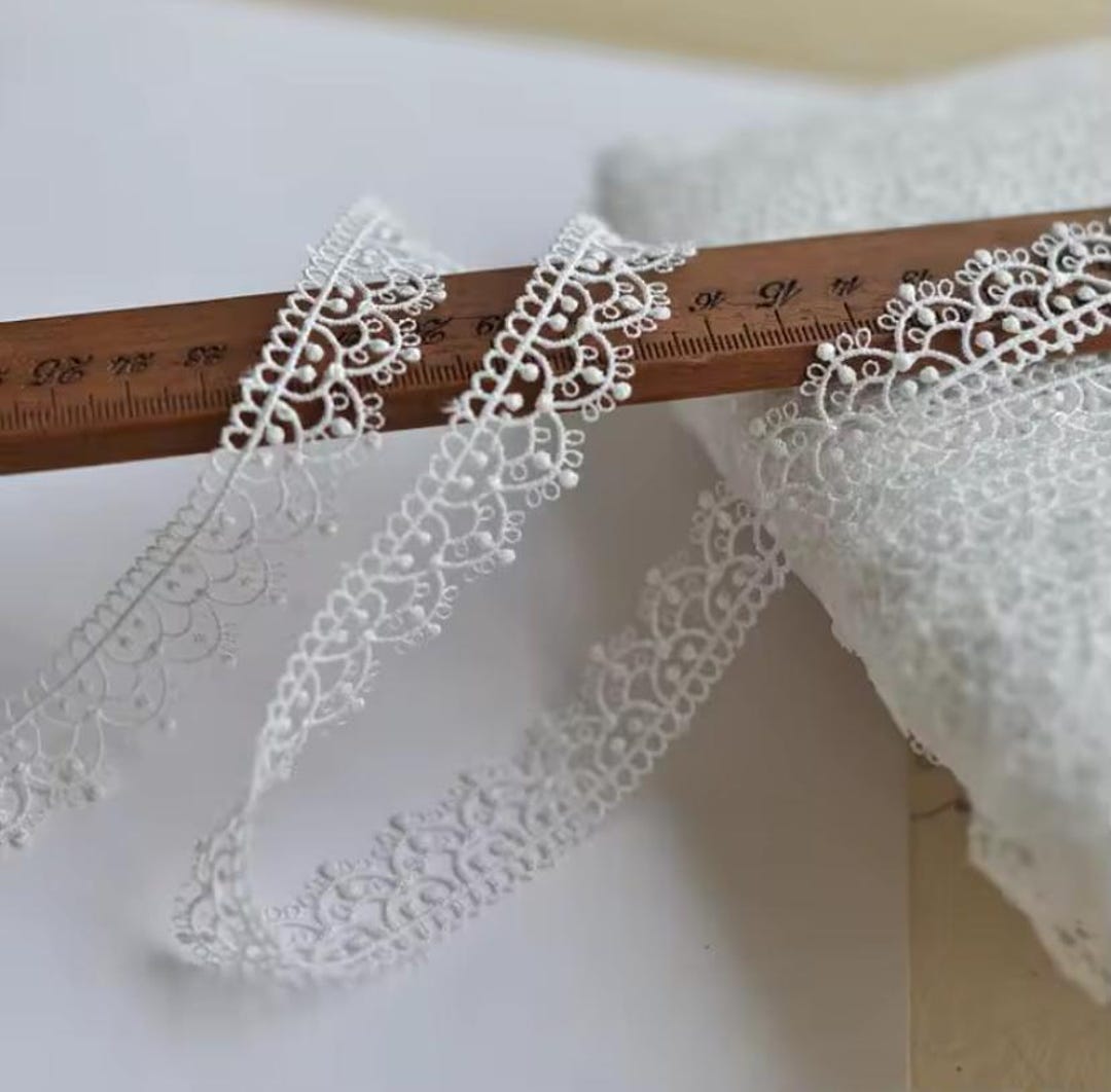 1/2 Inch Delicate White Lace by the Yard White Doll Trim Lingerie ...