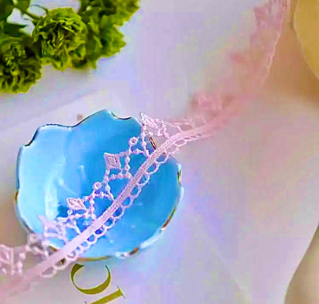 Pink 1 Inch Lace Trim by the Yard Doll Trim Crochet Choker Necklace ...