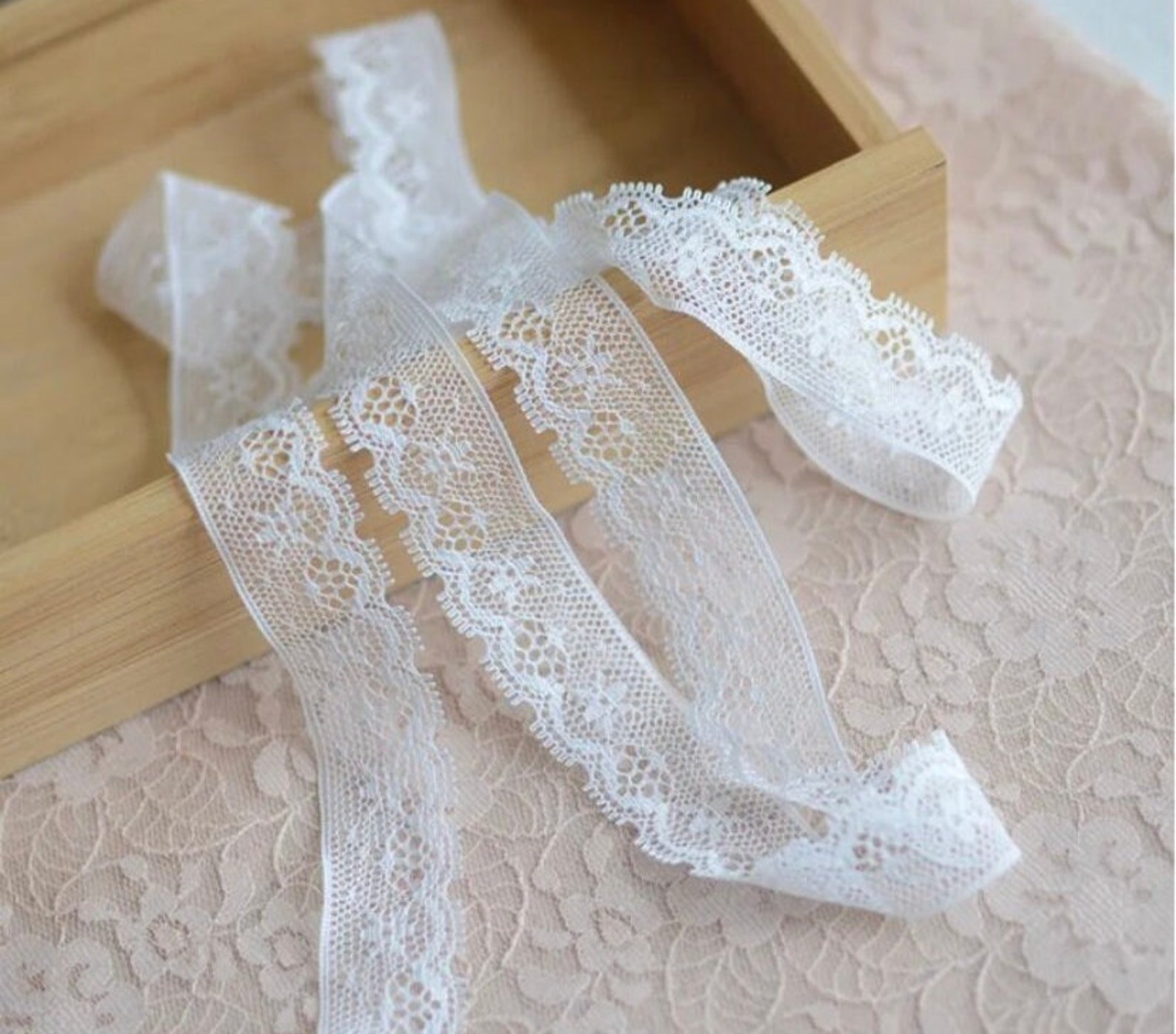 3/4 Inch Lace by the Yard White Scalloped Doll Trim 2 Cm Scalloped Doll ...