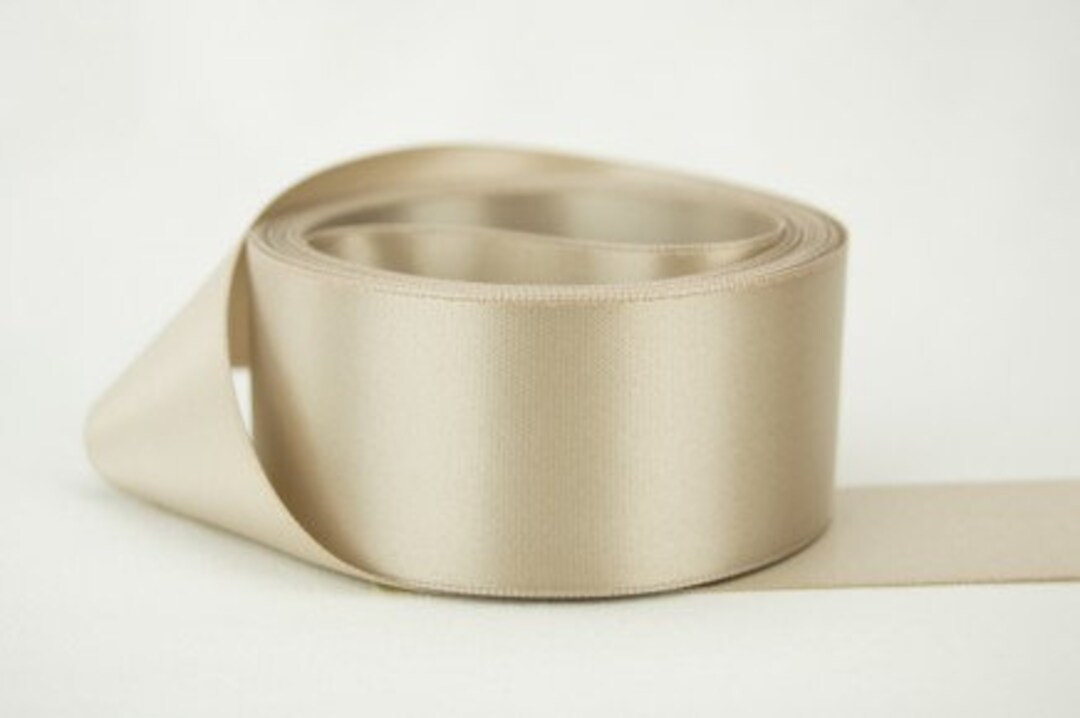 Satin Ribbon Taupe Double Satin Many Sizes to Choose From Hair Bow ...