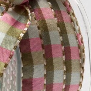 1/2 Inch Multi-color Checkered Ribbon With Woven Stitched Edge Ribbon ...