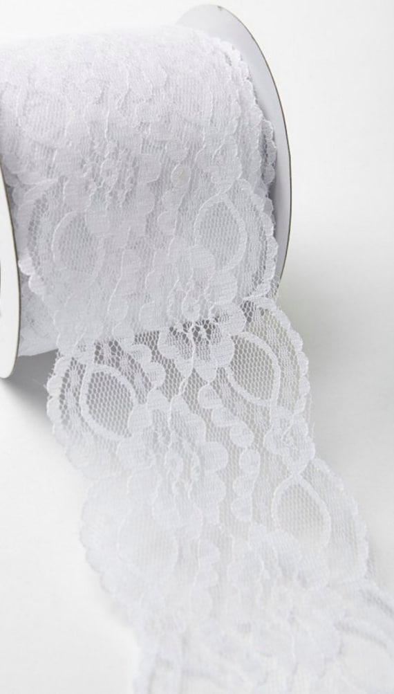 3 Inch Floral Lace w Scalloped Edge By The Yard