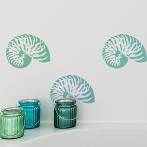 Nautilus Shell Stencil From the Stencil Studio. Bathroom Stencils. Wall ...