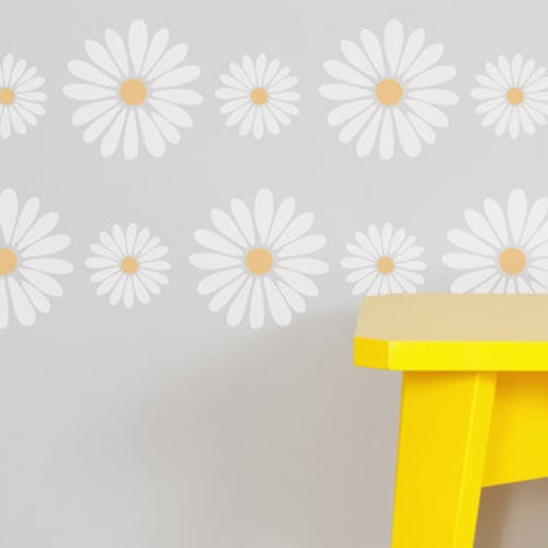 Daisy Flower Border Stencil From the Stencil Studio. Reusable - Etsy UK