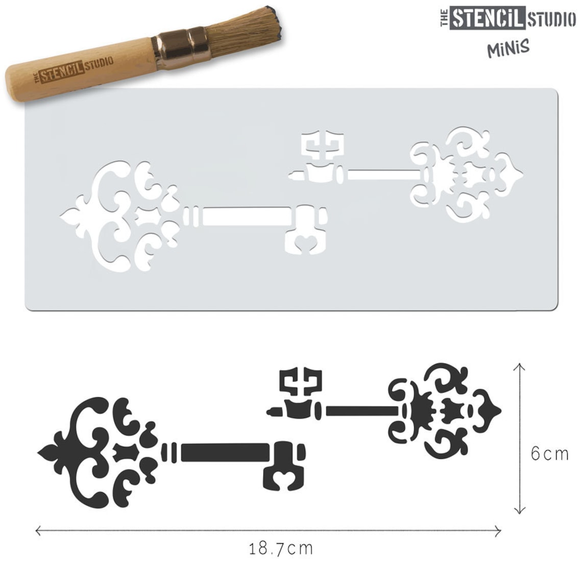 Keys Stencil - Stencil Minis From the Stencil Studio. Handy Little ...
