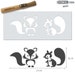 Fox & Squirrel Stencil - Stencil Minis From the Stencil Studio. Handy ...