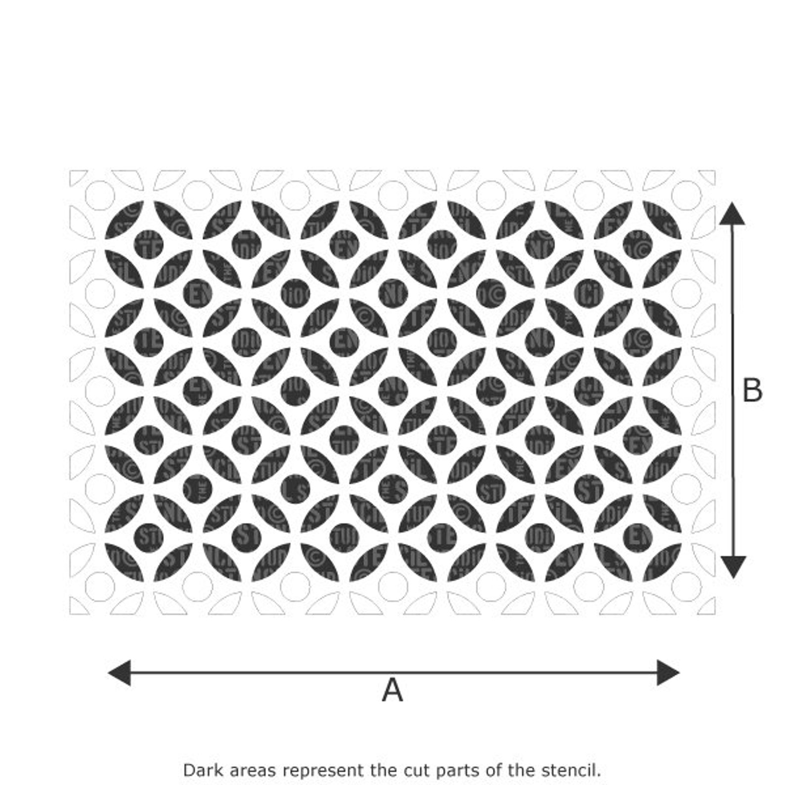 Chloe Dots Stencil repeat Pattern Reusable Wall Stencil - Etsy