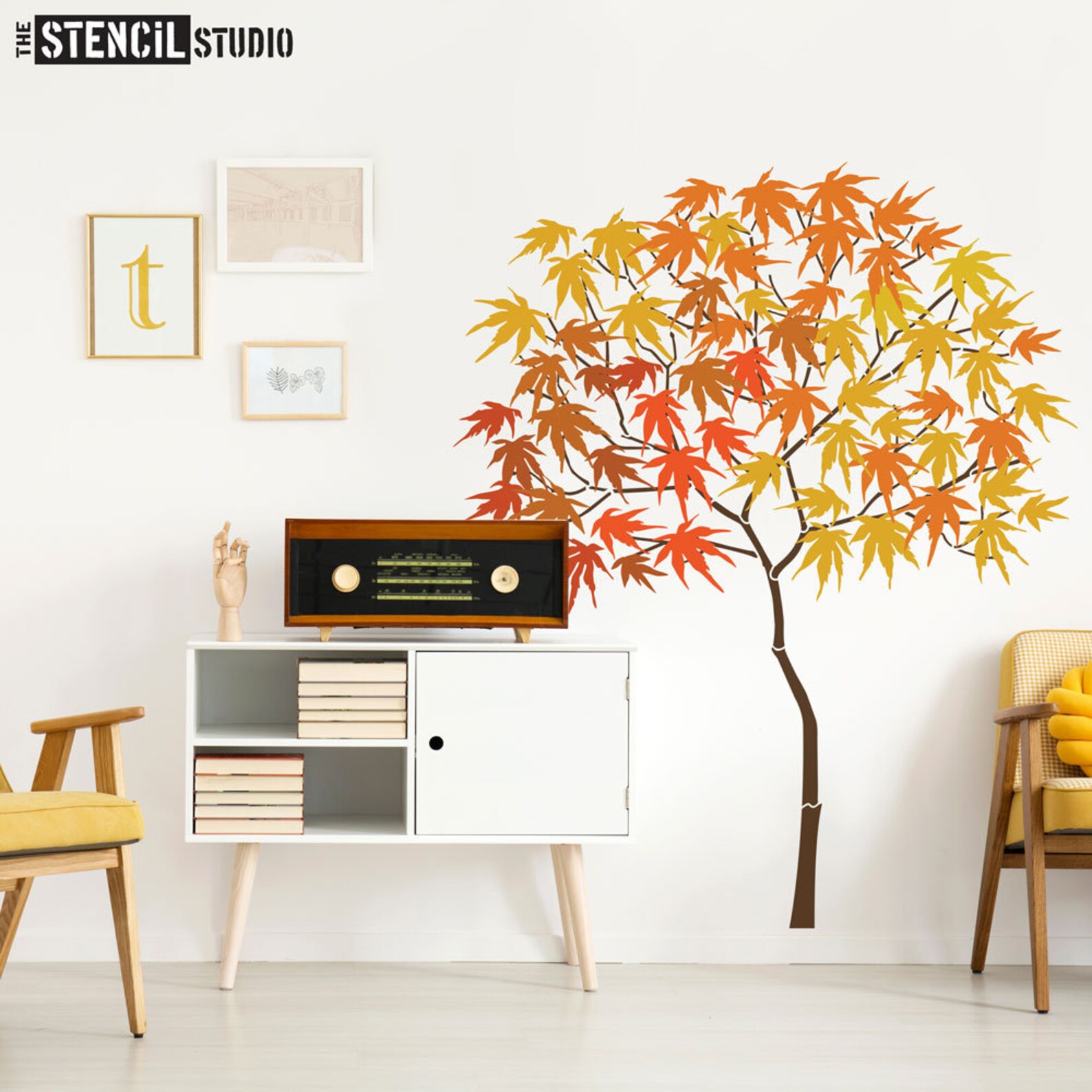Maple Tree Stencil Tree Stencils Wall Mural Stencils - Etsy