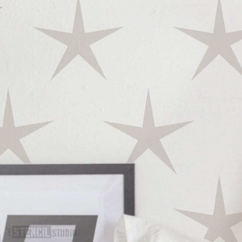 Star Power Pattern Stencil From the Stencil Studio. Reusable Home Decor ...