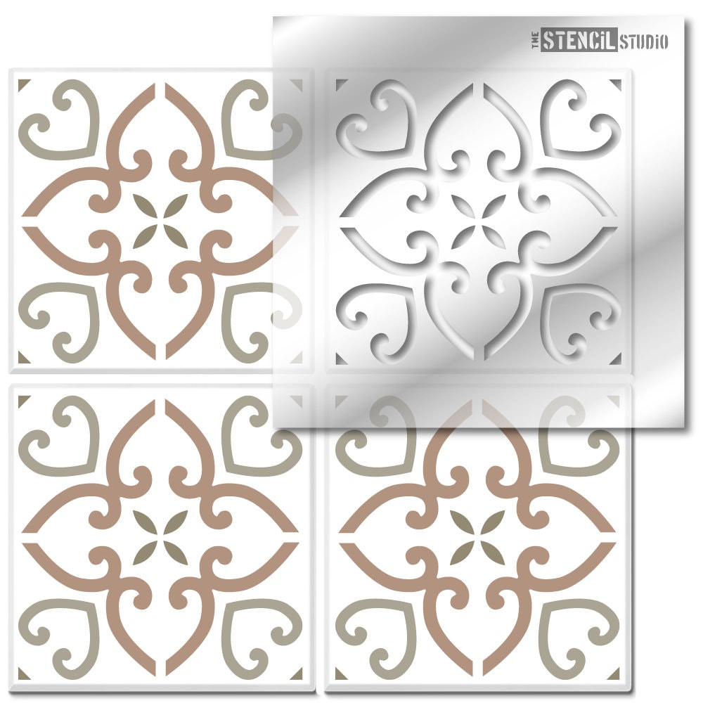 Whitminster Tile Stencil Traditional Pattern Tile Stencil - Etsy