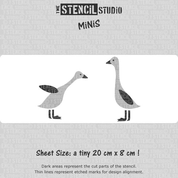 Ducks Stencil - Stencil Minis From the Stencil Studio. Handy Little ...