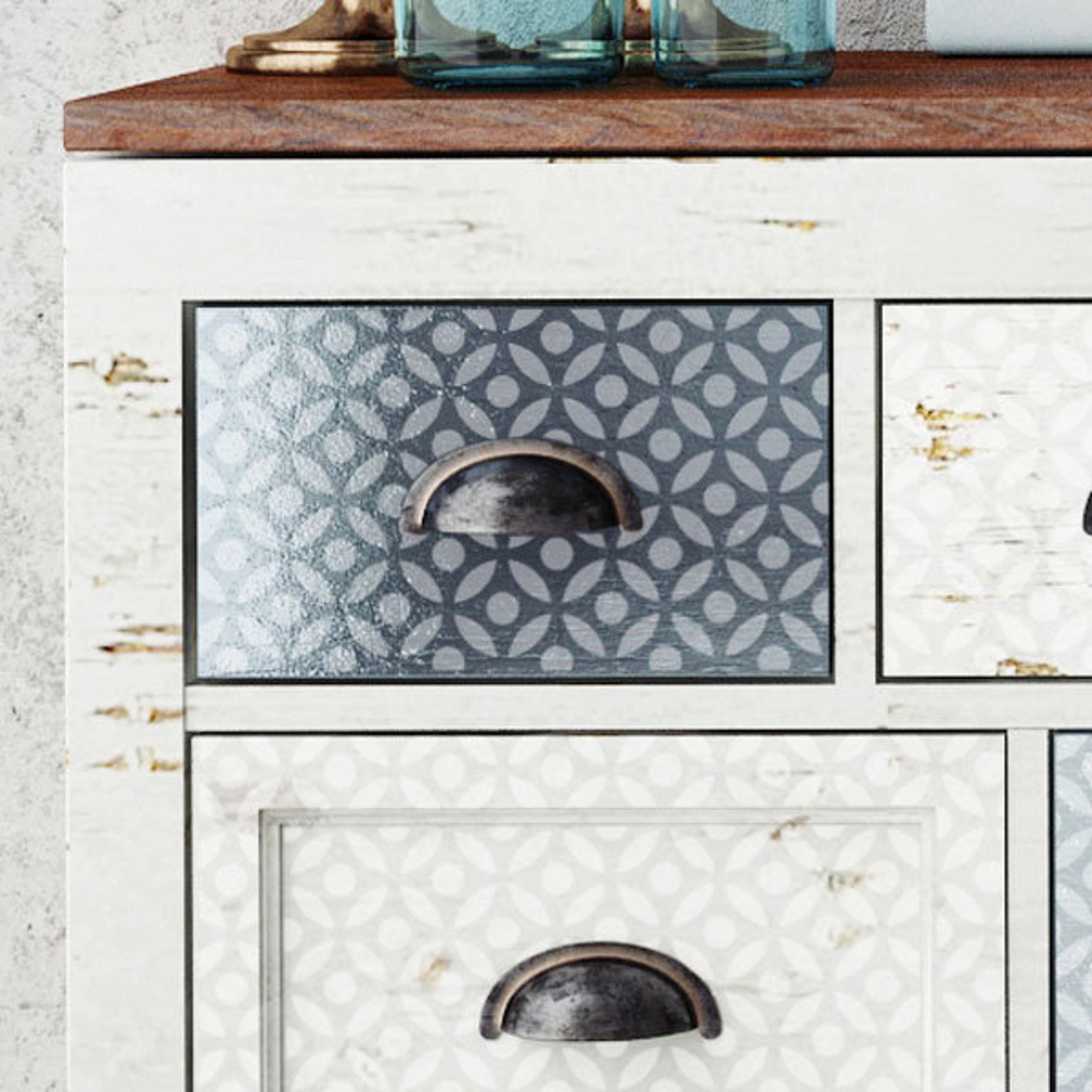 Chloe Dots Stencil -repeat Pattern Reusable Wall Stencil - Scandi Style ...