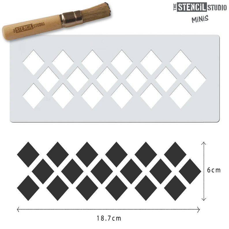 Diamonds Forever Stencil - Stencil Minis From the Stencil Studio. Handy ...