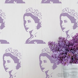 Young Queen Stencil - Remembering Queen Elizabeth II 1926 - 2022 ...