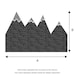 Scandi Mountain Range Nursery Wall Stencil From the Stencil Studio ...