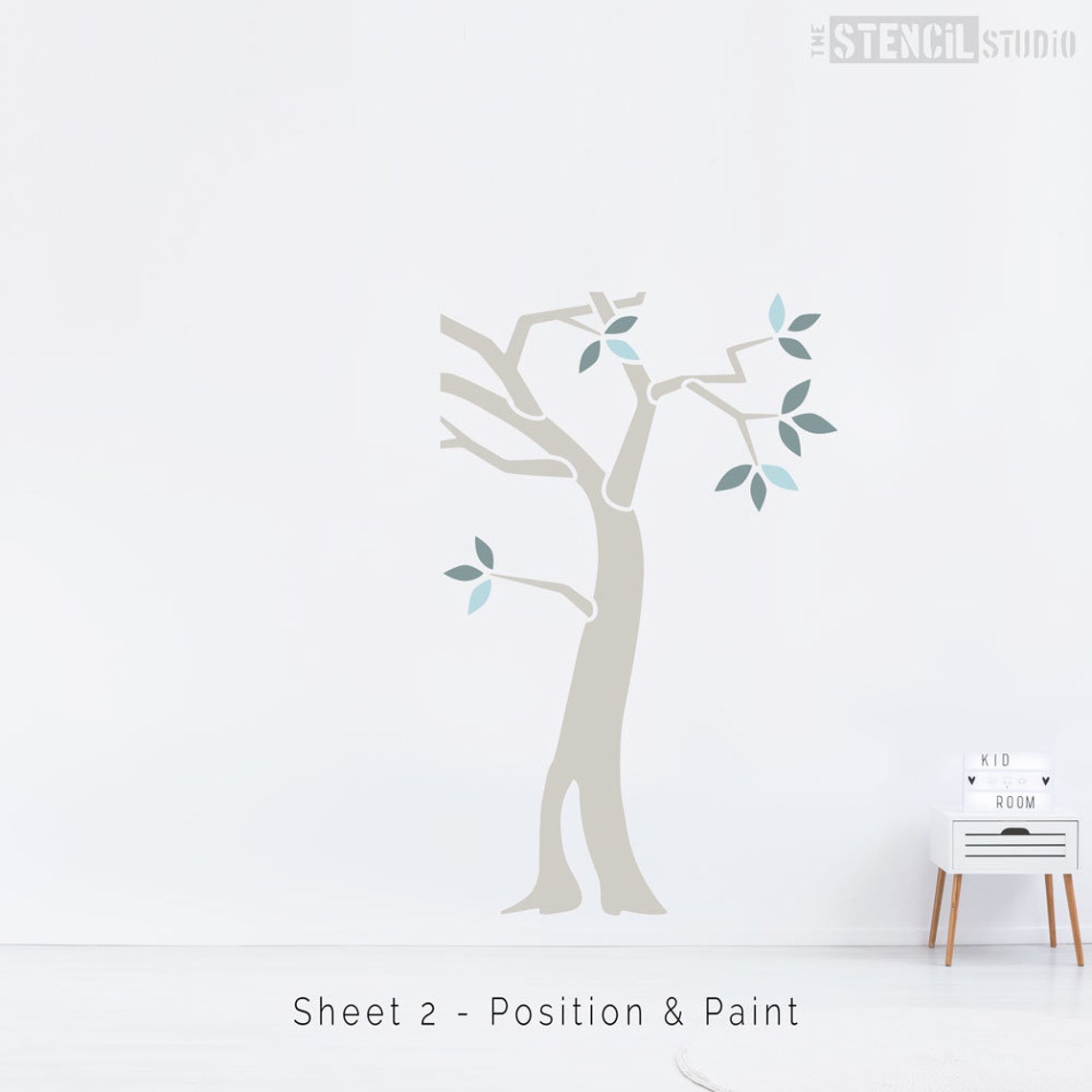 Woodland Tree & Animals Stencil Pack - Nursery Wall Stencils for ...