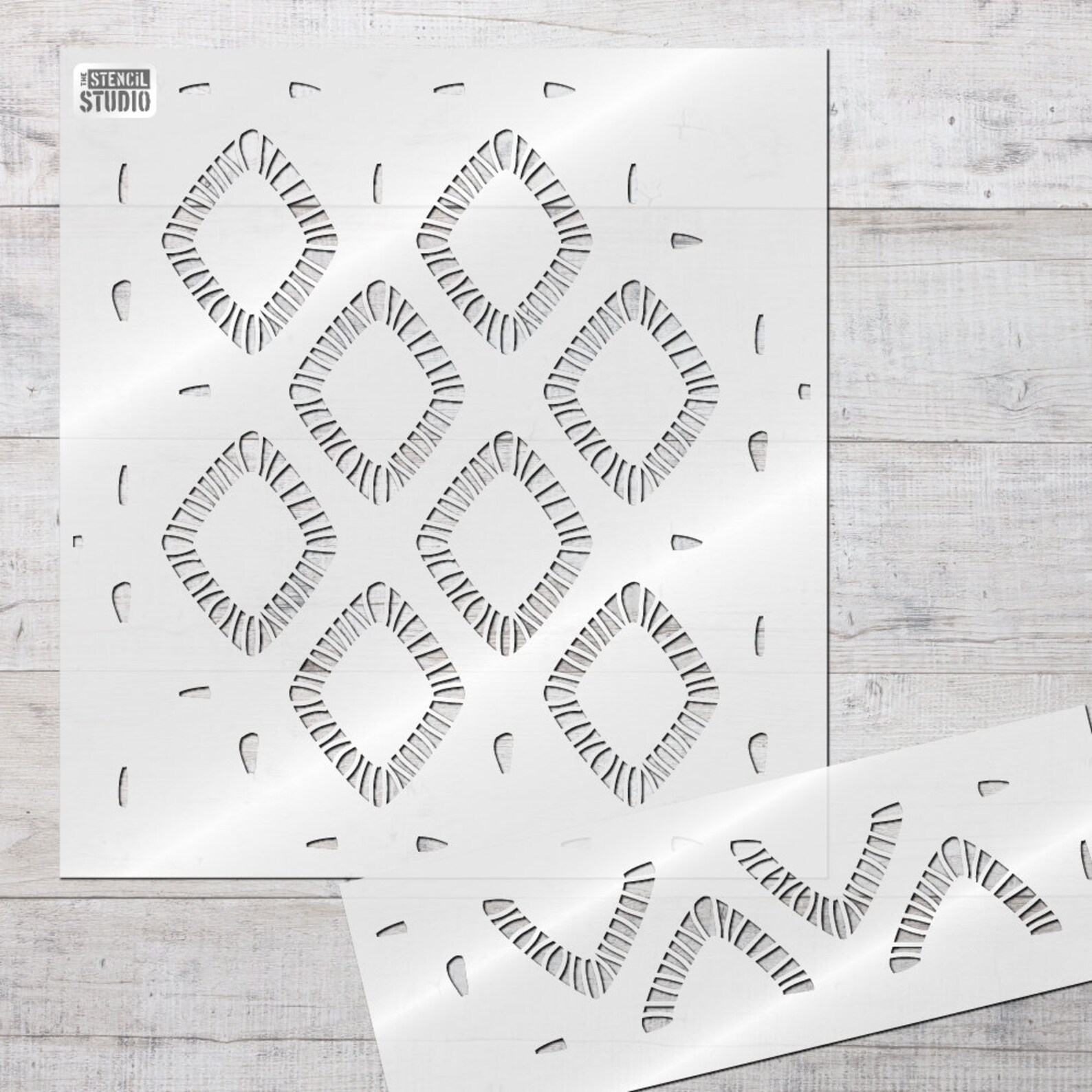 Diamante Diamond Pattern Allover Stencil From the Stencil Studio ...