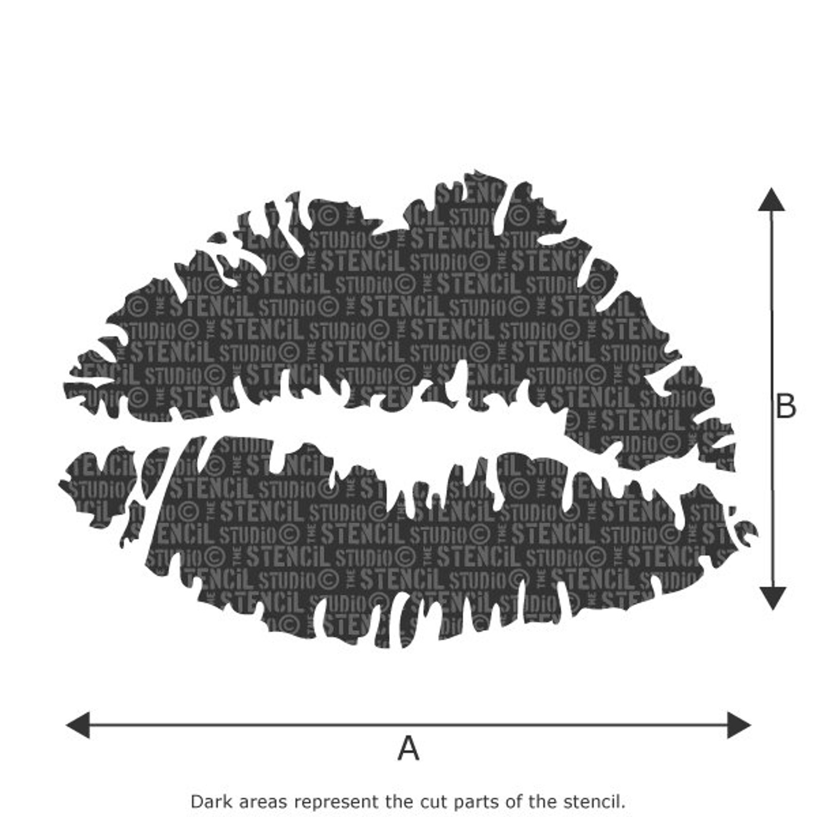 Lips Stencil From the Stencil Studio. Reusable Stencils for | Etsy