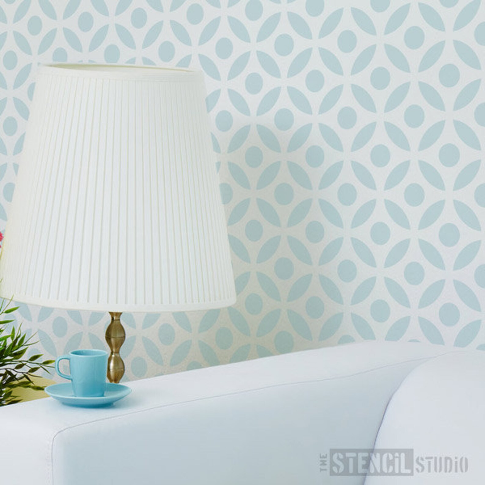 Chloe Dots Stencil -repeat Pattern Reusable Wall Stencil - Scandi Style ...