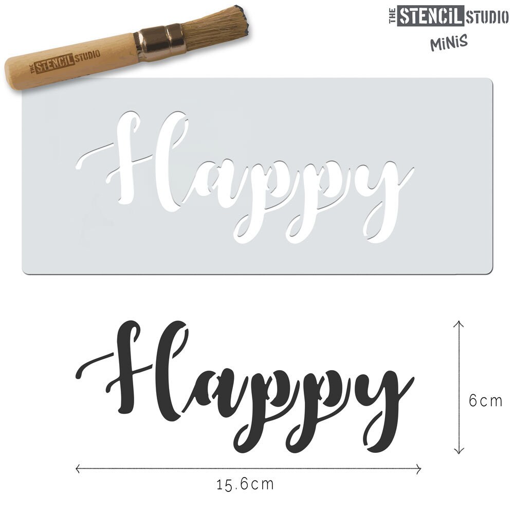 Happy Stencil Minis From the Stencil Studio. Handy Little | Etsy