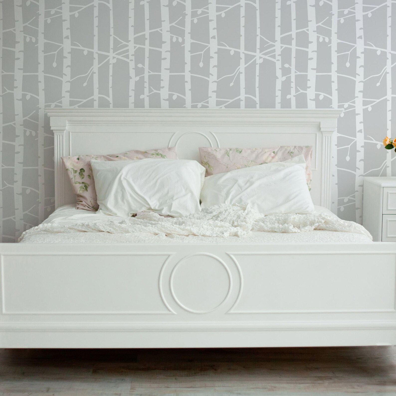 Endless Birch Tree Forest Stencil - Reusable Home Decor & DIY ...