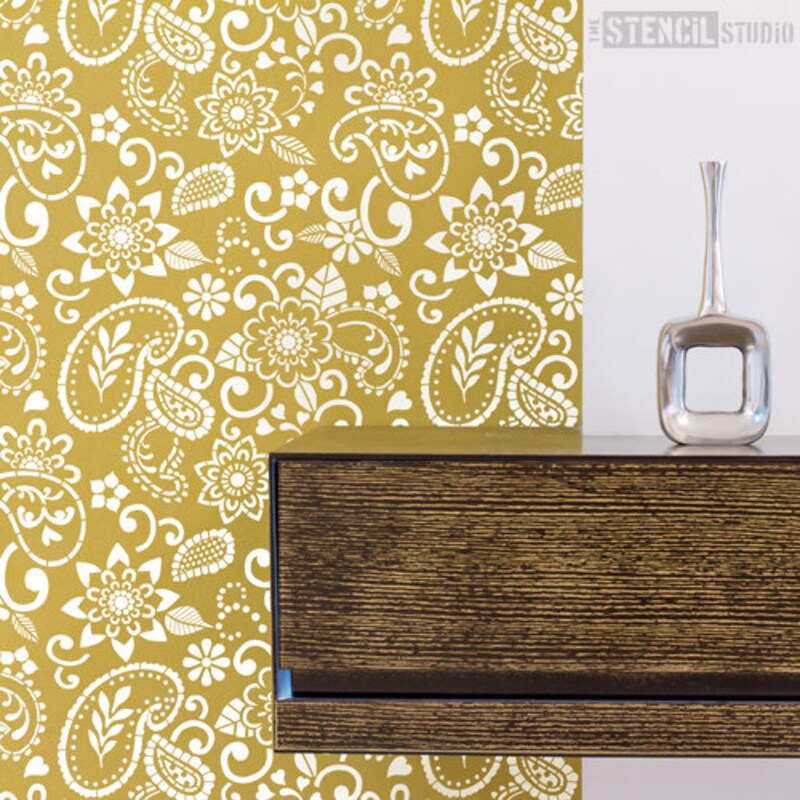 Paisley Stencils - Etsy