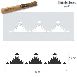 Sawtooth Border - Stencil Minis From the Stencil Studio. Handy Little ...