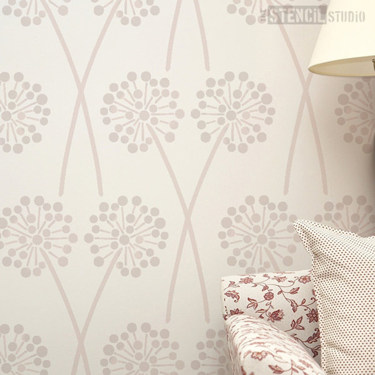 Allium Flower Stencil From the Stencil Studio. Reusable Stencil for ...